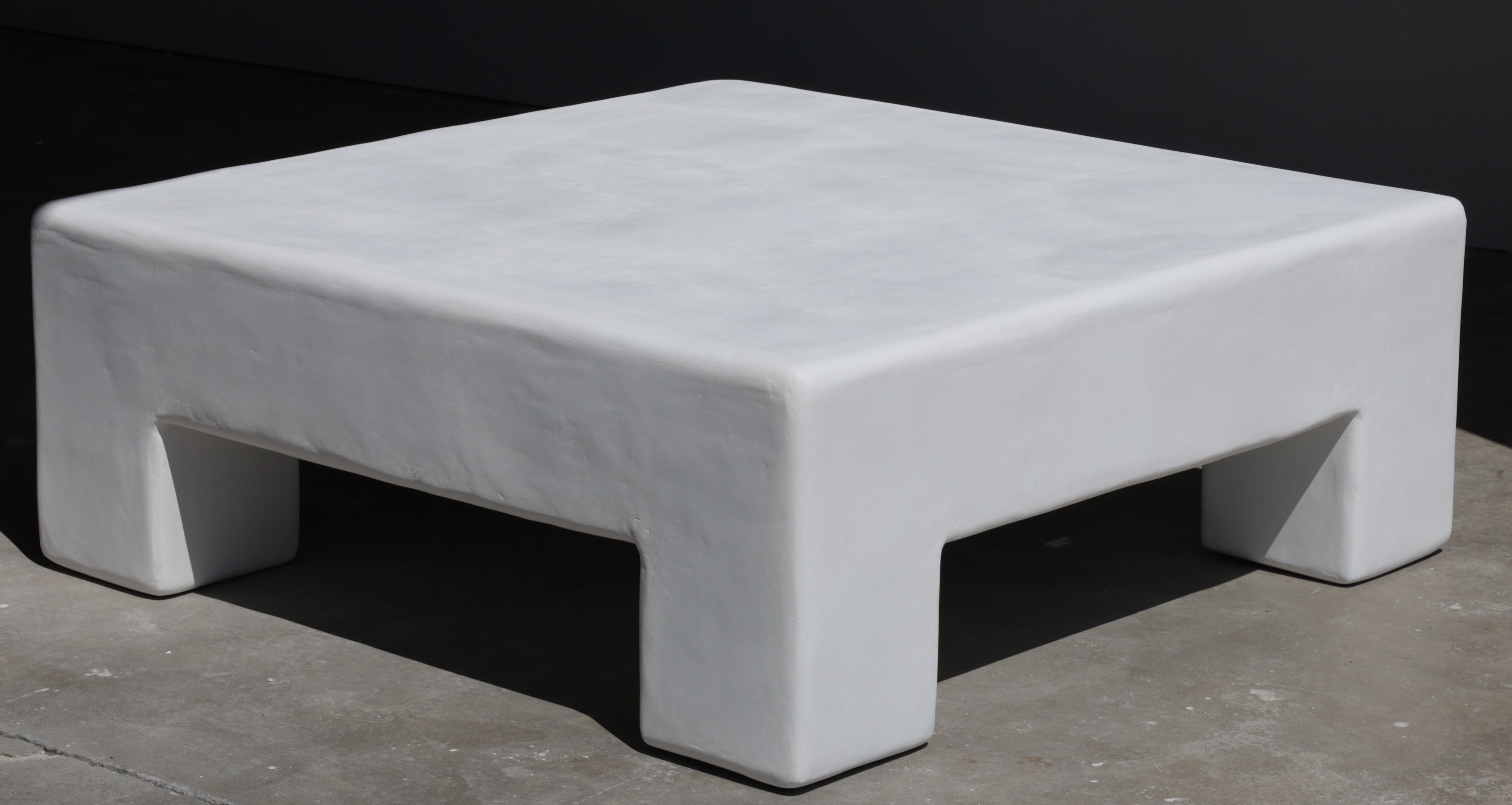 Scout Square Modern Plaster Coffee Table – öken house studios