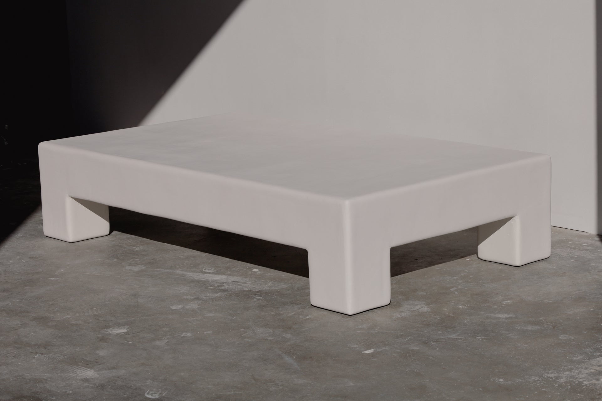 Scout Square Modern Plaster Coffee Table – öken house studios