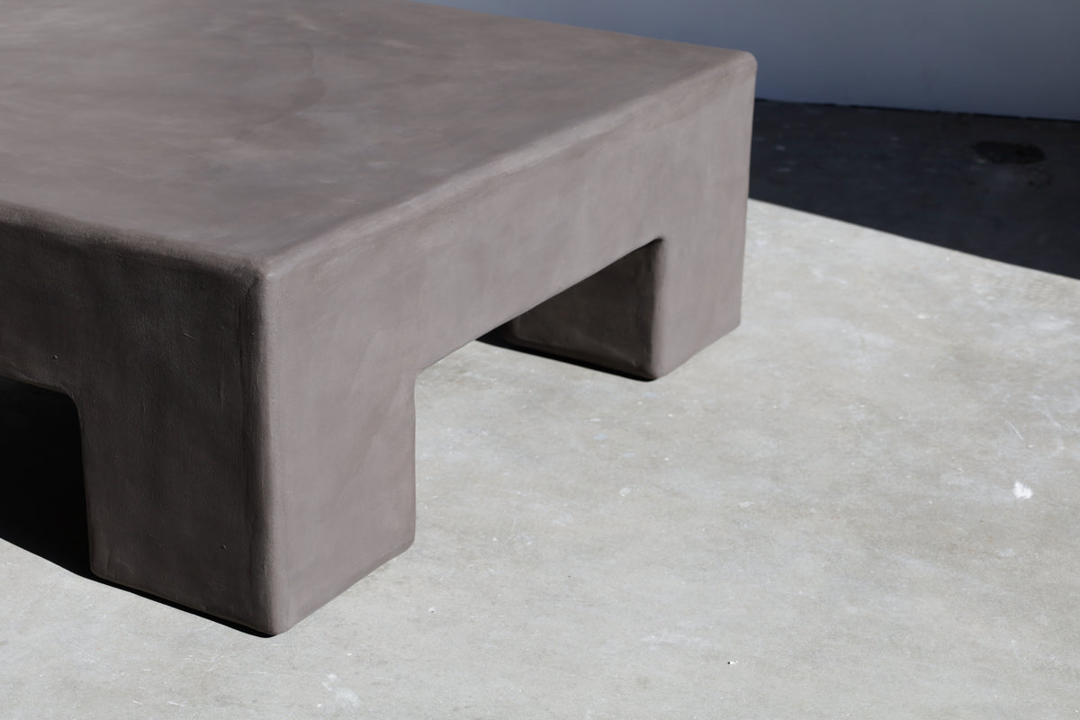 Scout Square Modern Plaster Coffee Table – öken house studios